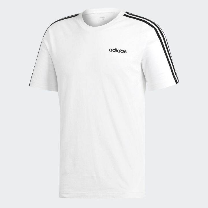 Essentials 3-Stripes Tee Men White DU0441 | Lazada PH