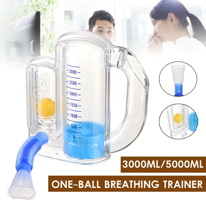 Incentive Spirometer 3000ml Deep Breathing Exerciser Lung Trainner ...