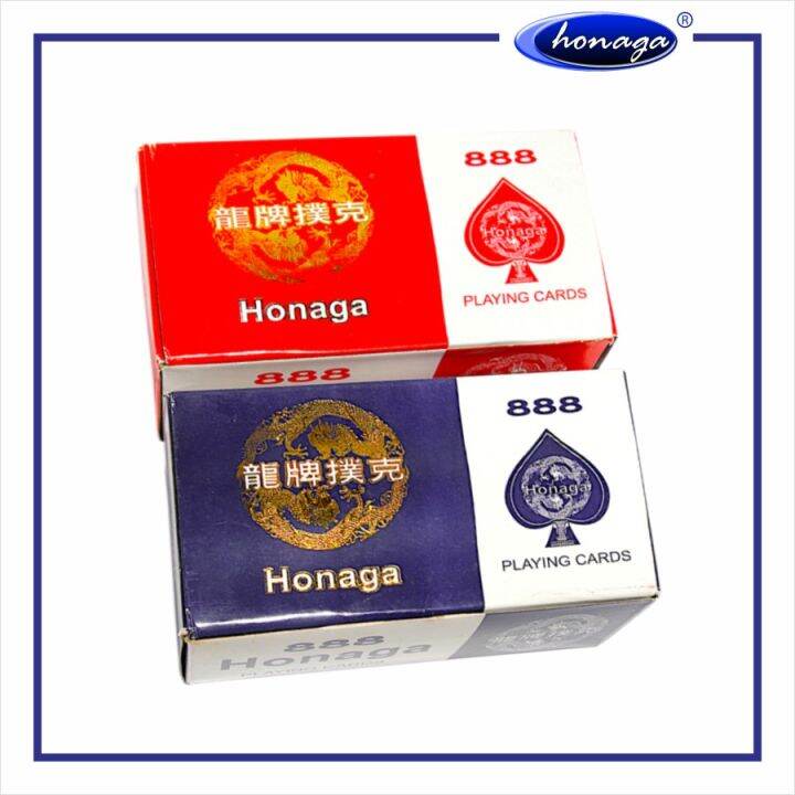 KARTU REMI TERMURAH MERK HONAGA 888 WARNA MERAH DAN BIRU | Lazada Indonesia