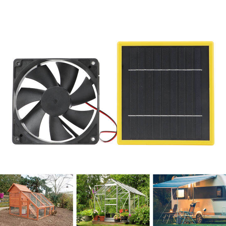 Solar Panel Fan Kit, Portable Charging Solar Powered Fan Long Service ...