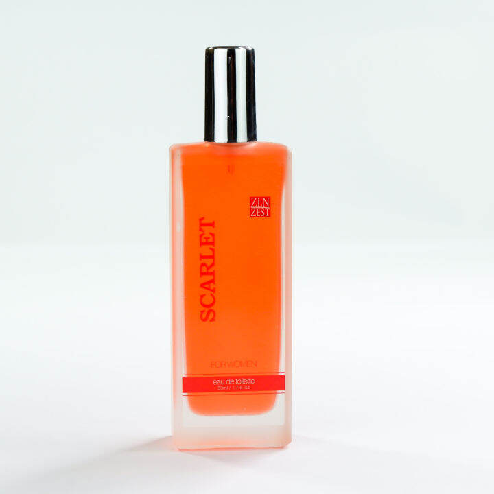 Zen Zest OIl-Based Eau De Toilette Perfume For Women 50mL SCARLET - Long-lasting Floral ...