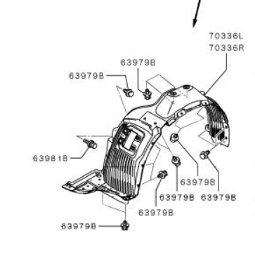 พลาสติกซุ้มล้อหน้ารถ มิตซูบิชิ Mitsubishi Xpander เอ็กซ์แพนเดอร์ แท้ ...