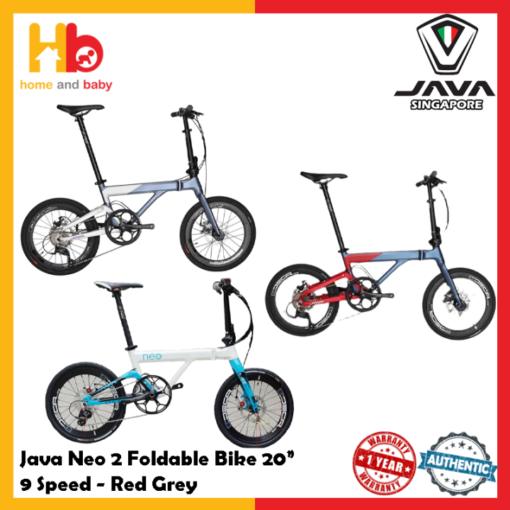 [PRE-ORDER] Java Neo 2 20" | Foldable Bike | 9 Speed | Lazada Singapore
