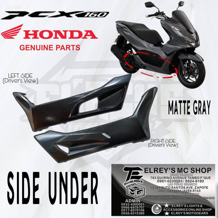 STOCK SIDE UNDER COVER (MATTE GRAY) FOR HONDA PCX 160 | Lazada PH