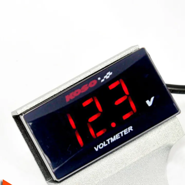KOSO Voltage Meter With Bracket 12V-150V LED Digital Display Voltmeter ...