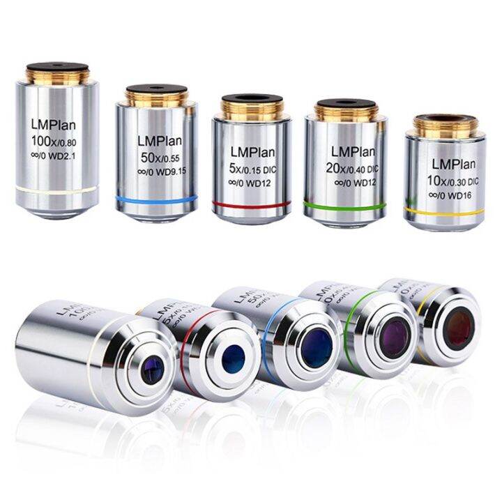 Metallurgical microscope infinity plan long working distance objective DIC differential ...