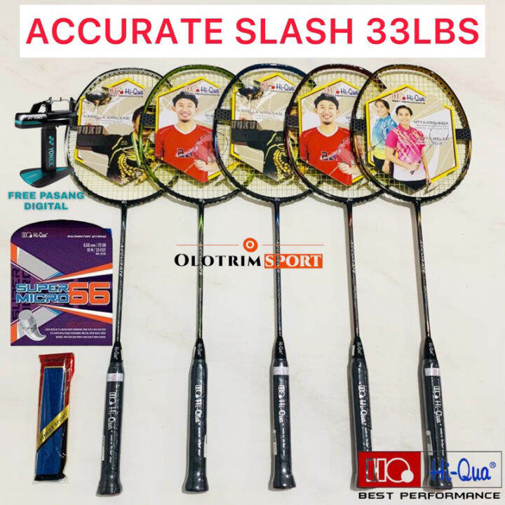 Raket Badminton HIQUA ACCURATE SLASH HQ Hi-qua Original | Lazada Indonesia