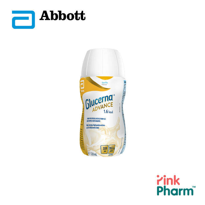 Abbott Glucerna Advance Vanilla 1.6 kcal with HMB (220ml) - Carton | Lazada Singapore