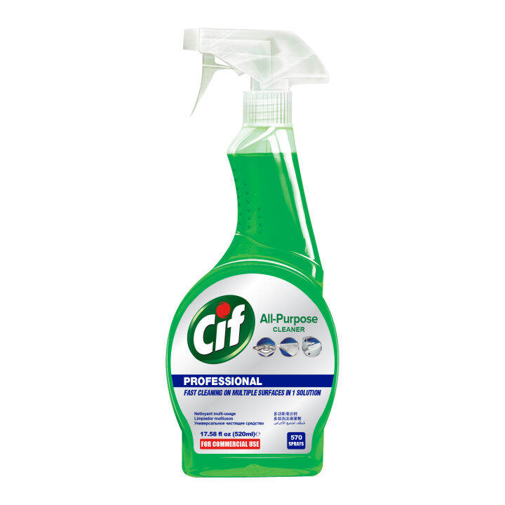 Cif All Purpose Cleaner Professional Fast Cleaning 17.58 FL OZ / 520 ml ...