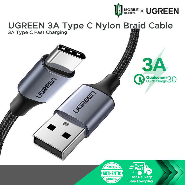 UGREEN 3A Type C Fast Charging Nylon Braid Data Cable | Lazada