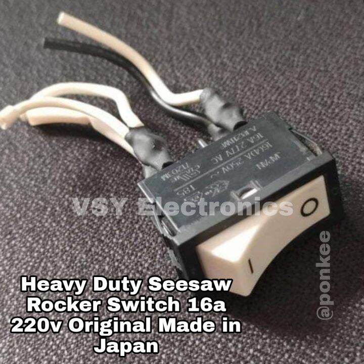 Heavy Duty Seesaw Rocker Switch 16a 220v Original Made in Japan Used ...