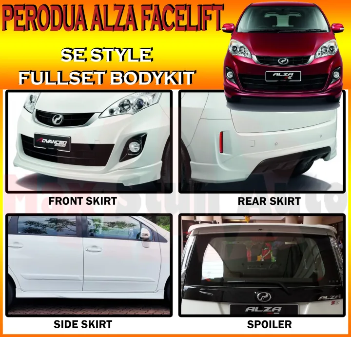 PERODUA ALZA 2014 FACELIFT SE STYLE FULLSET BODYKIT (SE) ALZA FRONT ...