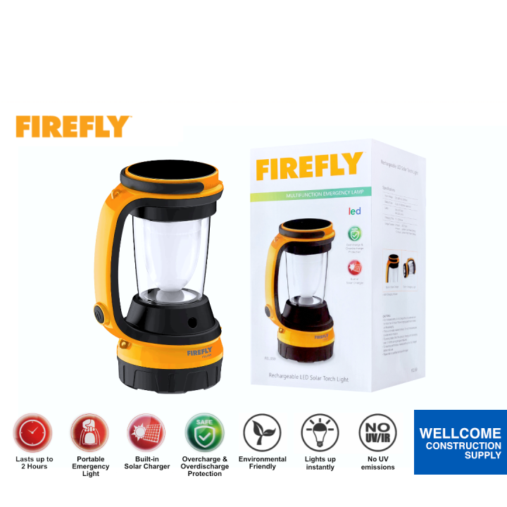 Firefly Rechargeable LED Solar Torch Light FEL559 | Lazada PH