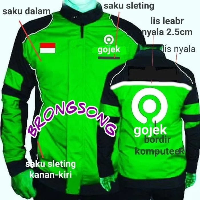 [Jaket] Jaket Gojek Logo Baru New | Lazada Indonesia