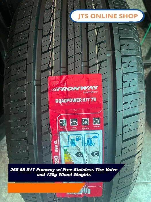 265 65 R17 Fronway w/ Free Stainless Tire Valve and 120g Wheel Weights ...