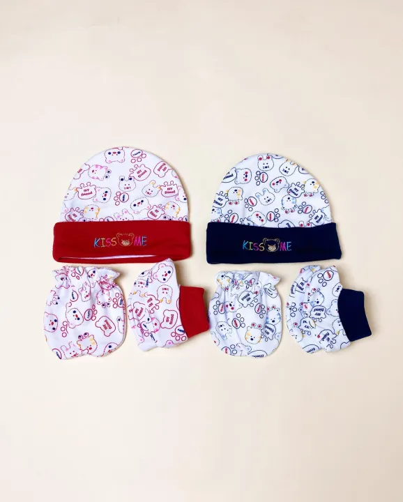 Lipton Baby Accessories Set (Mittens/Booties/Bonnet) | Lazada PH