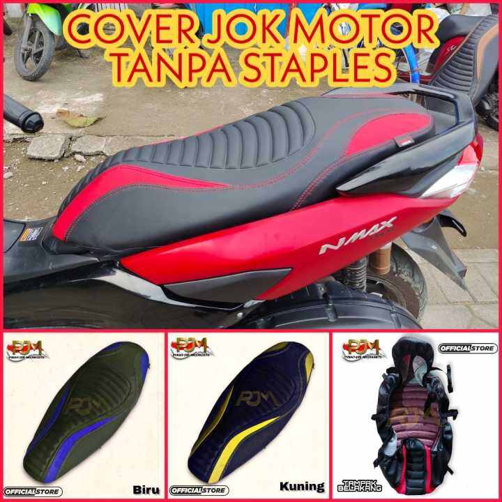 Cover Jok Motor TANPA STAPLES Model Lipan Motor Vario Mio Nmax Aerox ...