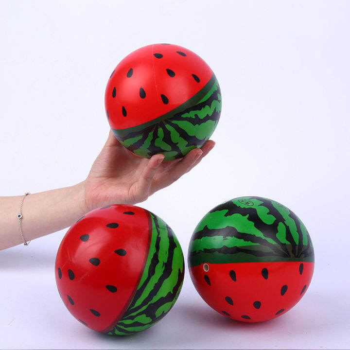 hangyun 5 Inch Inflatable Watermelon Ball Children's Leather Ball ...