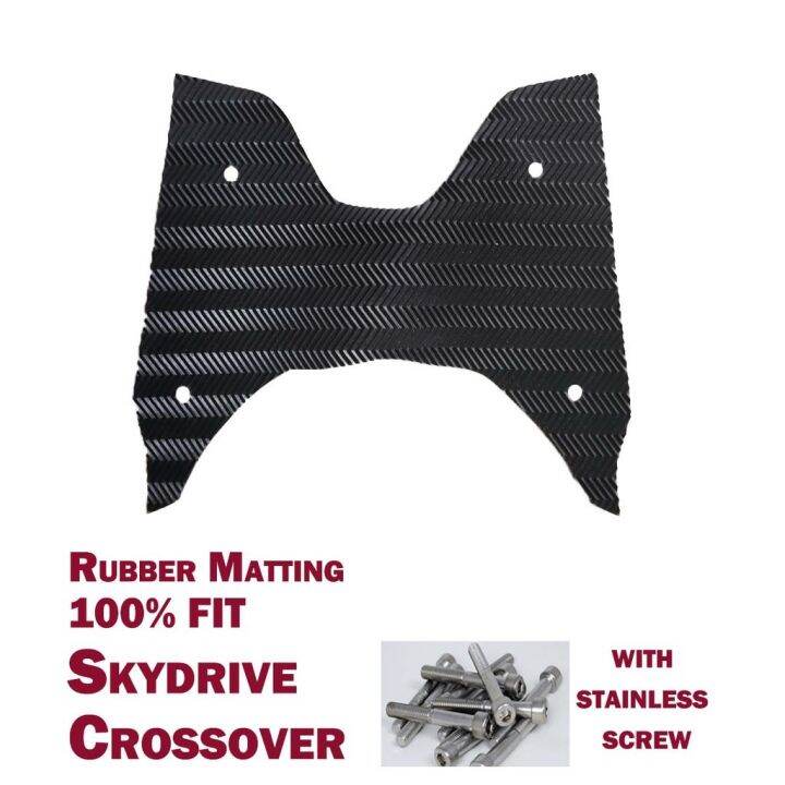 Suzuki Skydrive Crossover Rubber matting w/ stainless screw | Lazada PH