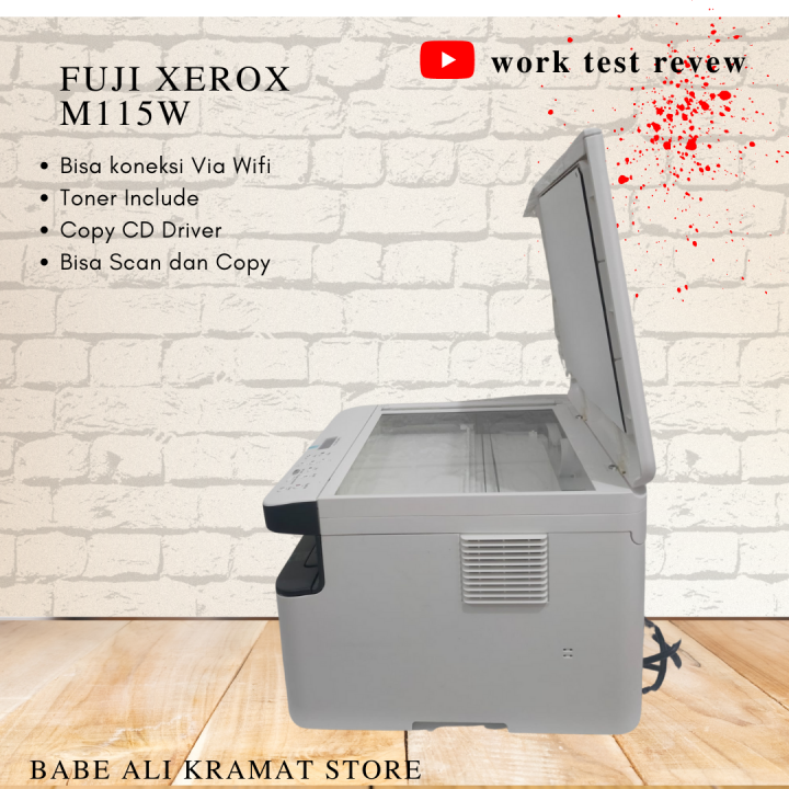 Printer Laserjet Fuji Xerox DocuPrint M115W Print Scan Copy Wifi wireless dan kabel | Lazada ...