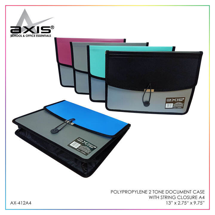 Expandable Document Case 2 Tone A4 Short File Folder With String ...