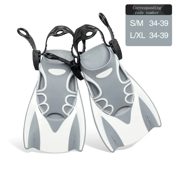 Wave Freestyle Short Swimming Fins Snorkeling Men And Women ...