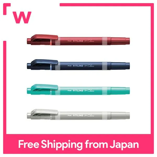 Pentel Highlighter Fitline Limited 4 Colors AMZ-SLW11LC-4 Color Axis ...