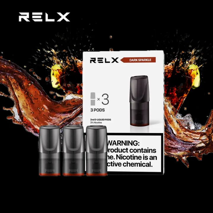 RELX Dark Sparkle/ Cola Flavor 3pcs Pods 3% | Lazada PH
