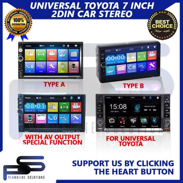 Universal 7 Inch / Toyota 7inch / 2Din 2 Din Mirror Link Car Stereo Dual MP5 Car MultiMedia ...