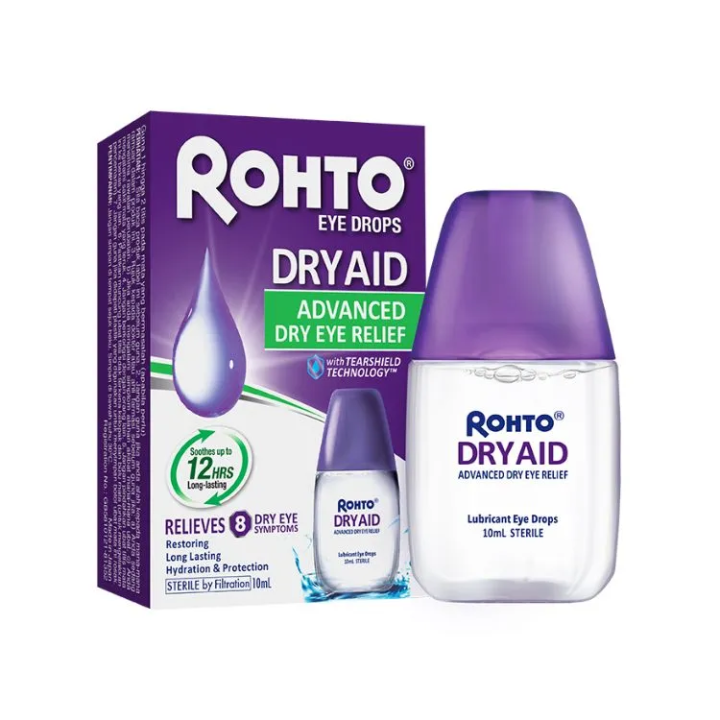 Rohto Advanced Dry Aid Eye Drops Restore Moisture/Relief Dry Eyes/Long ...