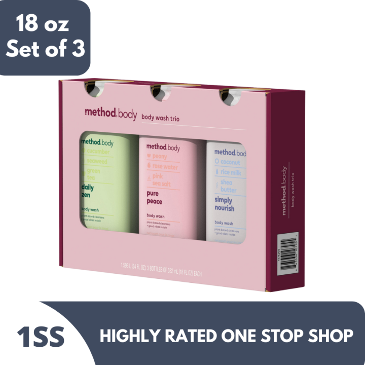 Method Body Wash Trio 3 x 18 oz | Lazada PH