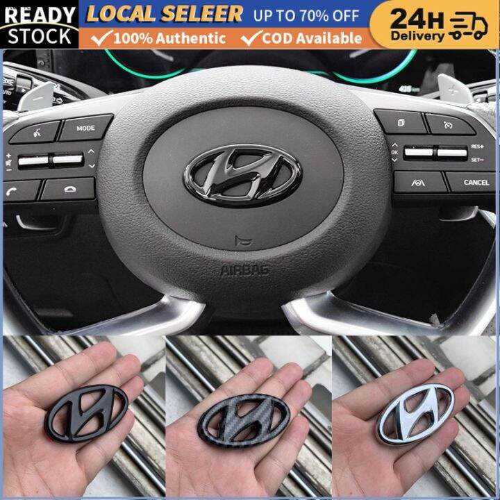 hyundai steering wheel logo emblem Sticker Decal For hyundai elantra ...