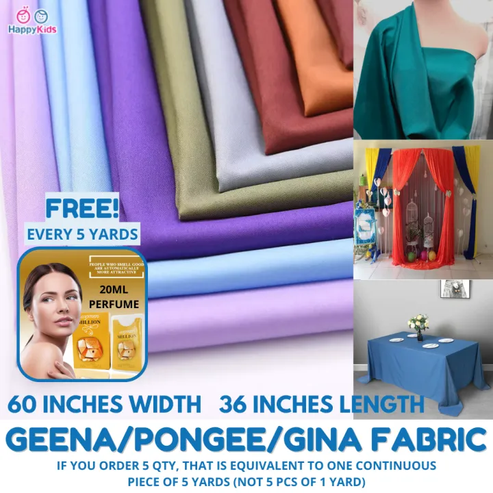 Happy Kids Pongee Fabric Tela Geena per Yard Plain for Umbrella/Cloth ...