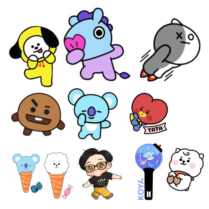 Stiker Boneka Bts / Stiker Kpop / Stiker Aesthetic | Lazada Indonesia