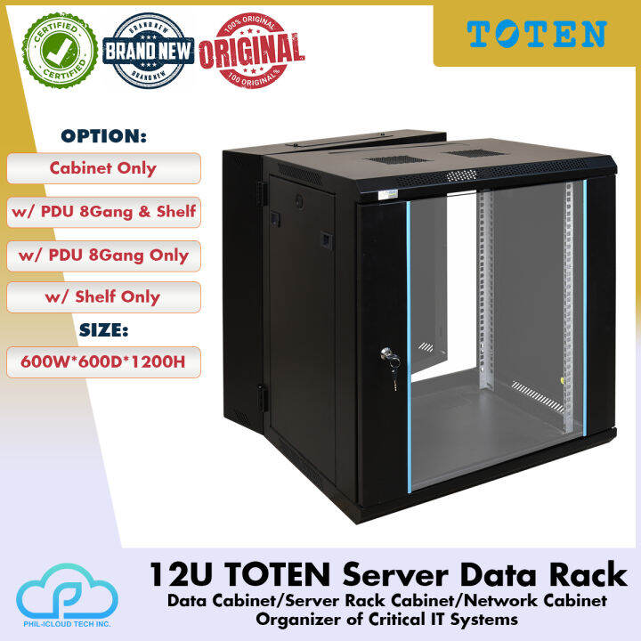 12U TOTEN Data Cabinet Data /DISSAMBLED/Server Rack Cabinet/Network ...