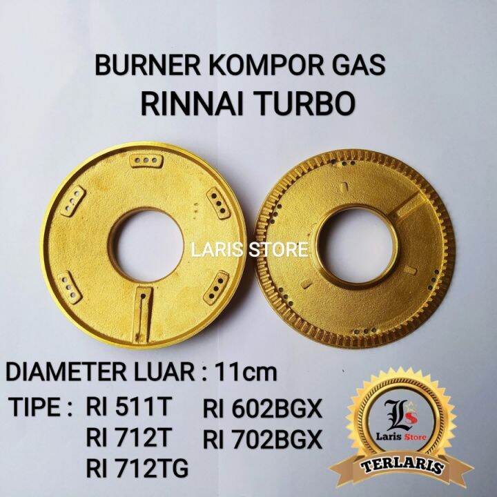 Burner TURBO Baru - Tungku Kuningan BGX Kompor Model Rinnai RI-511T ...