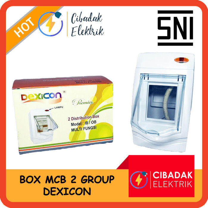 Box MCB 2 Group / Fuse Box 2 Group / Tempat MCB 2 Grup / Tutup Cover ...