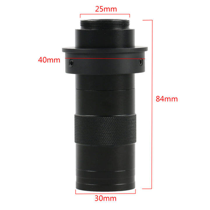 130X Zoom Industrial Soldering Magnifier Adjustable C Mount Monocular ...