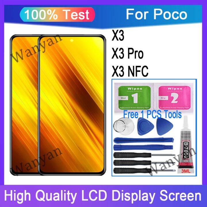Original Xiaomi Poco X3 / Poco X3 Pro LCD Display Touch Screen Digitizer For Poco X3 NFC With ...