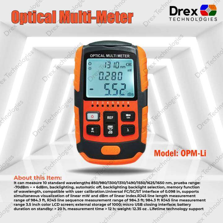 Optical Power Meter OPM-Li / Optical Multi Meter | Lazada PH