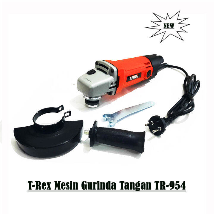 T-REX 4" Mesin Gurinda Grinder Tangan 4 Inch Angle Grinder 100mm TR-954 ...