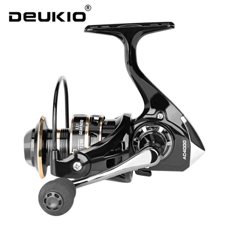 DEUKIO AC 2000-7000 Fishing Reels Spinning Feeder Reel Metal Spool Windlass Coil Metal Stainless ...