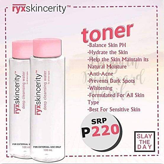 RYX Skincerity Deep Cleansing Water Toner | Lazada PH
