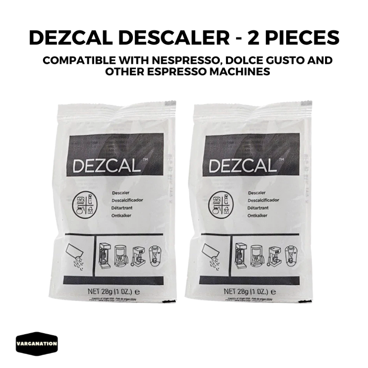 2x Descaler powder for Coffee Machine DEZCAL URNEX - Cleans Nespresso ...