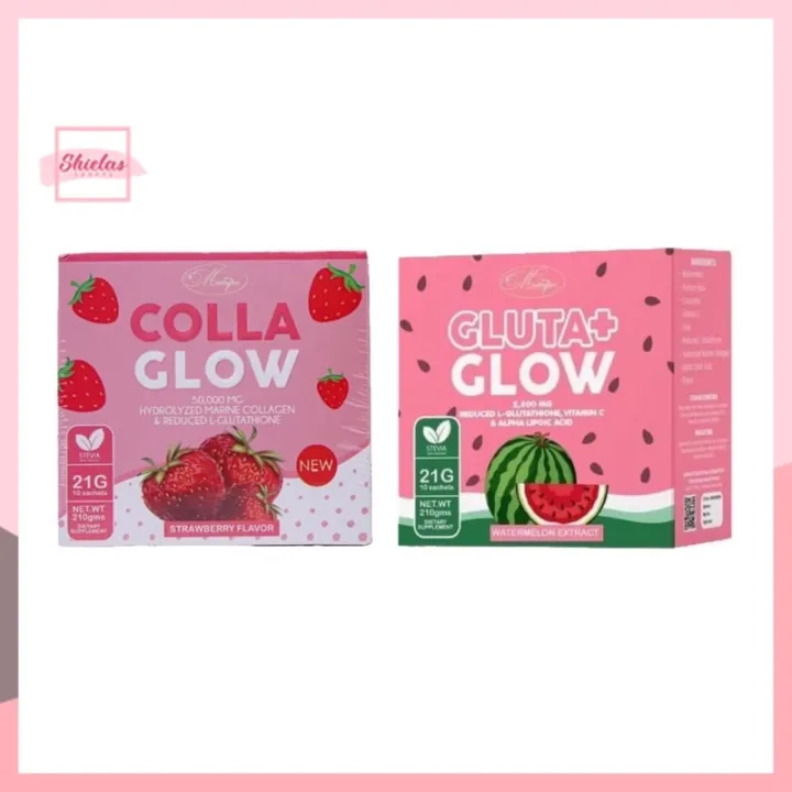Mistique Colla Glow Collagen Drink Gluta + Glow Drink (10 sachets ...