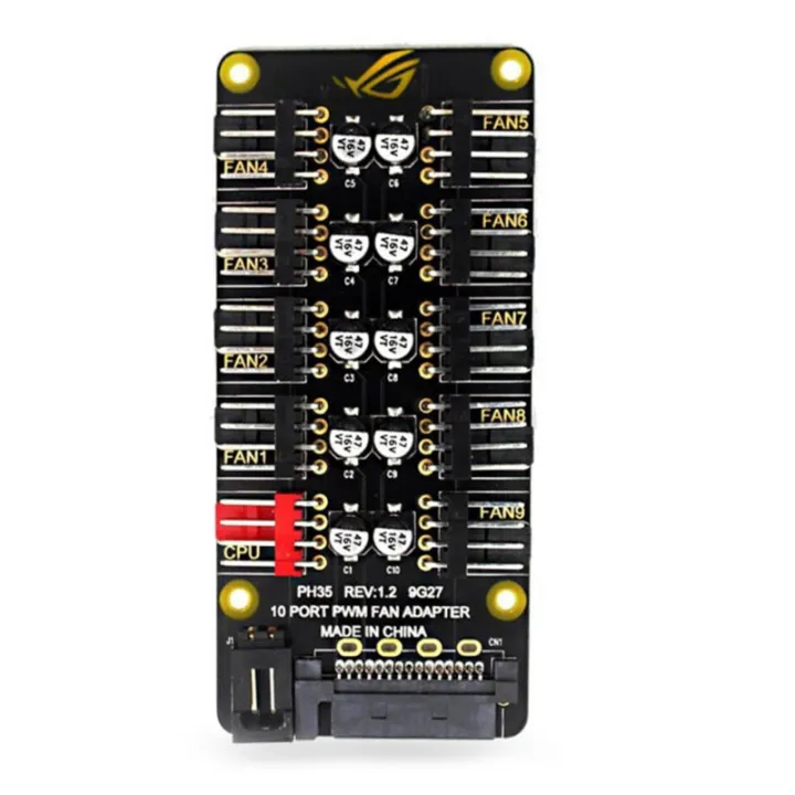 Chassis Fan Hub CPU Cooling 10 Port 12 V SATA Power PWM Connector with ...