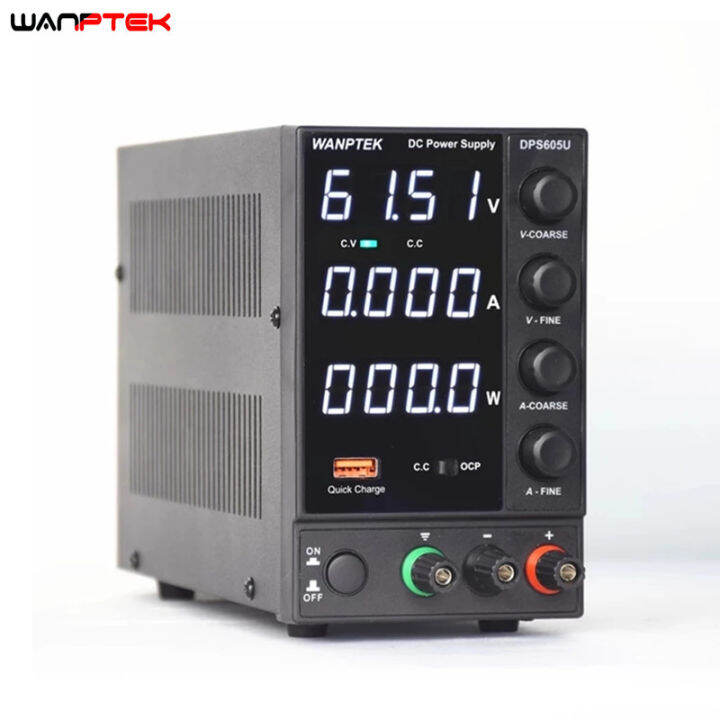 Wanptek Laboratory DC Power Supply Adjustable 30V 10A Stabilized Voltage Regulator Lab Bench ...