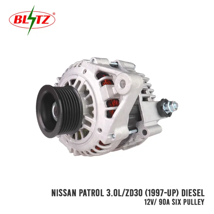 NISSAN PATROL 3.0L ZD30 DIESEL 1997 - UP ALTERNATOR ASSEMBLY 12V / 90A ...