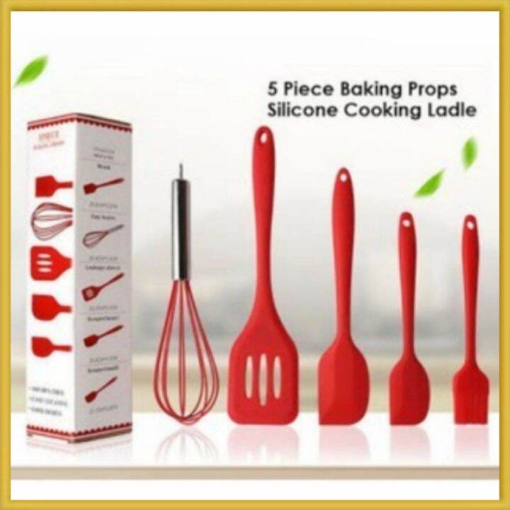 Alat Masak Silicone Spatula Sutil Silikon Tahan Panas 1 Set 5 Pcs ...