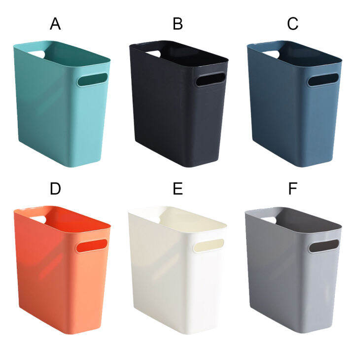 Large Trash Can Wastebasket Handles Garbage Container Space-Saving ...